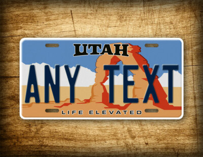 Personalized "Life Elevated" Utah License Plate | eBay