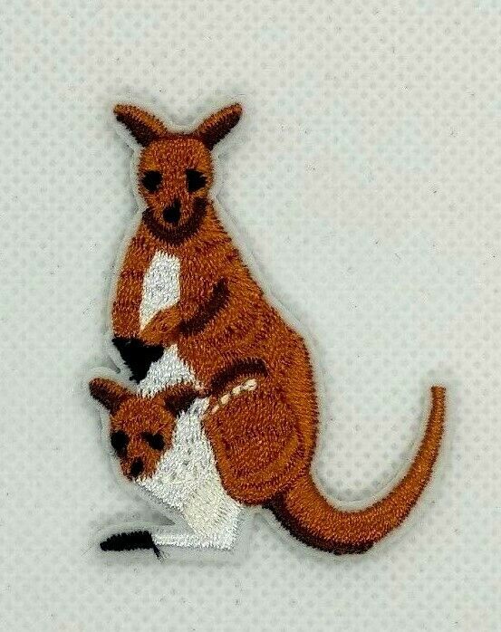 Kangaroo australia baby roo boomer marsupial animal applique iron-on ...