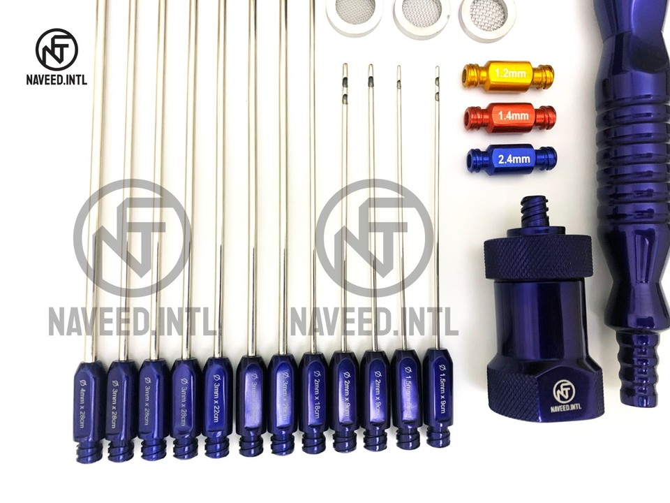 Liposuction Set of 27 Cannulas Fat Grafting Transplantation Best ...