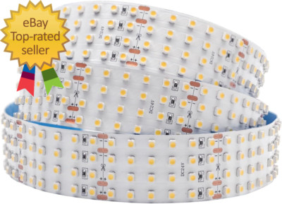 Brightest Quad Row Flexible LED Strip Lights - DC24V 3528SMD 146Leds/Ft ...