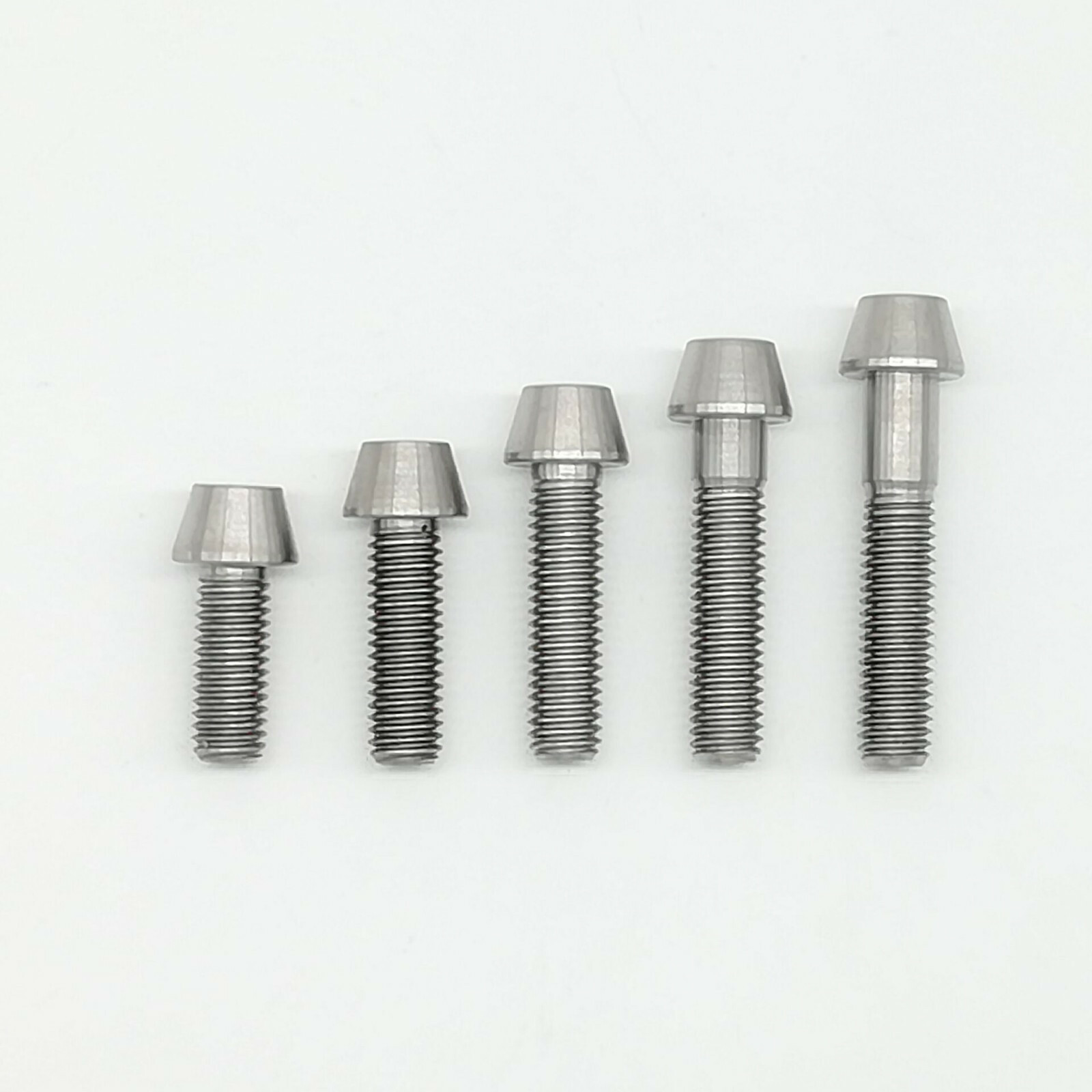 4pcs/lot Titanium Ti M8x20 M8X25 M8X30 M8x35 M8X40 Taper Head Screws ...