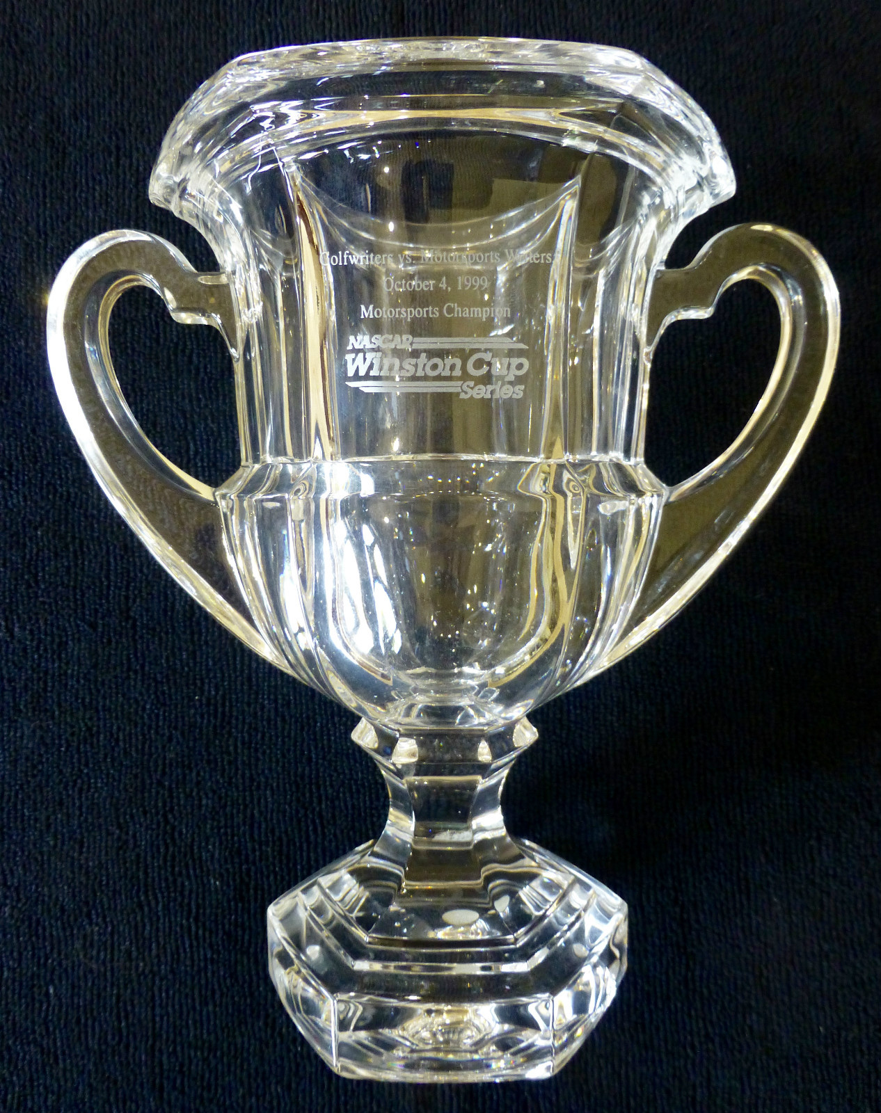 Tiffany & Co. 1999 Winston Cup Series Writers Crystal Trophy | eBay