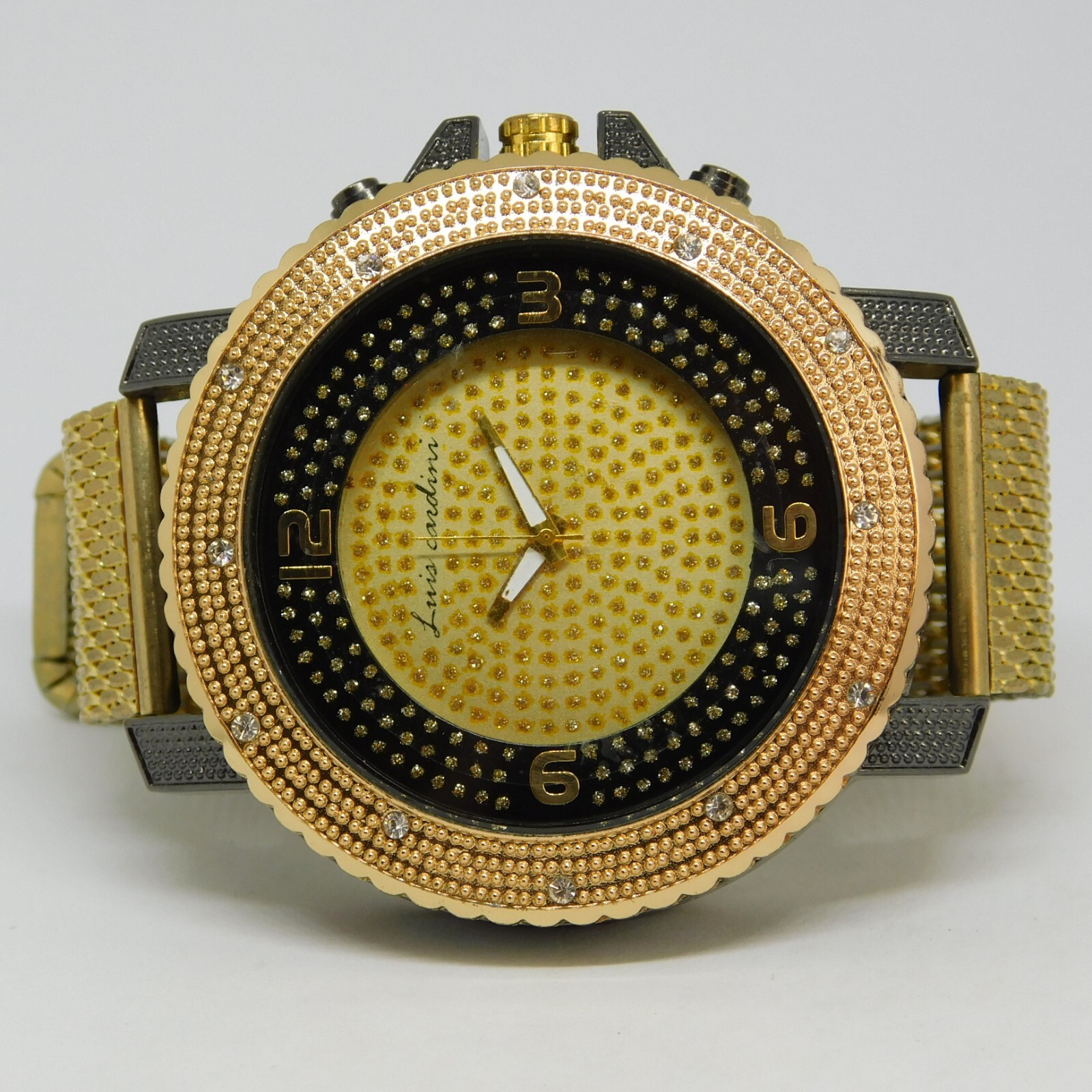 Massive Heavy Luis Cardini 9278 Mesh Band Quartz Men's Fashion Watch ...