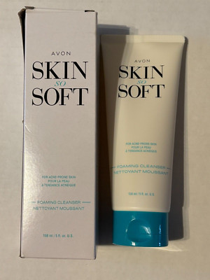 Avon Skin So Soft Foaming Cleanser, for Acne-prone skin, New, 5 oz ...