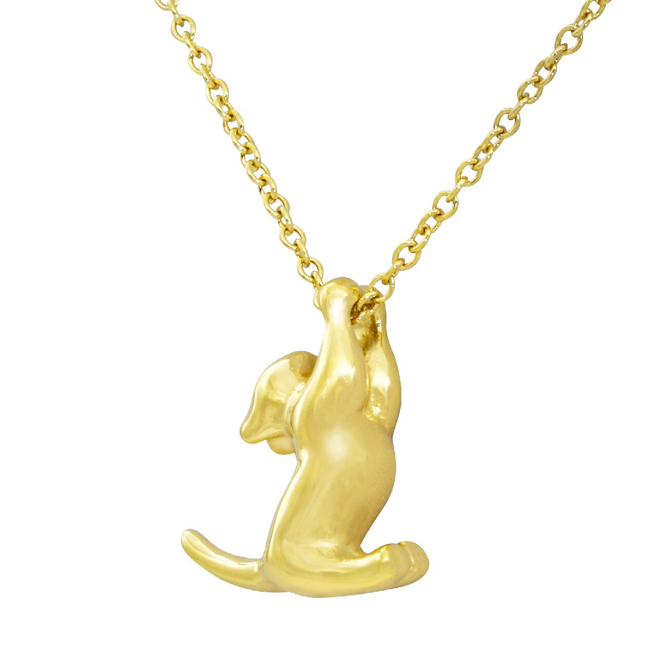 cat necklace 24k gold plated playful cat pendant cat lover gift kitten ...
