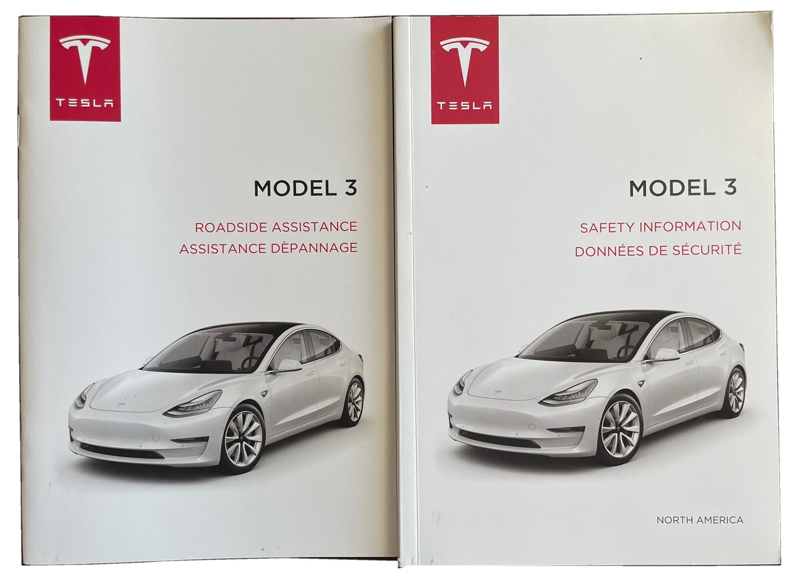 TESLA MODEL 3 OWNER MANUAL & Roadside Assistance BOOK SET 1129789-00-E ...
