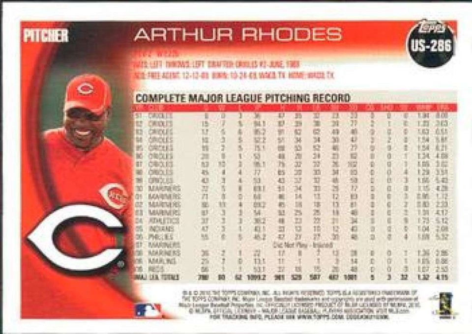 2010 Topps Update #US-286 Arthur Rhodes Reds NM-MT | eBay