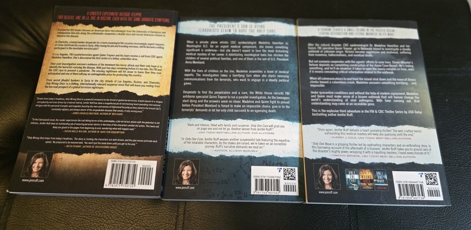 Jenifer Ruff Series: Only Wrong Once, Only One Cure, Only One Wave ...