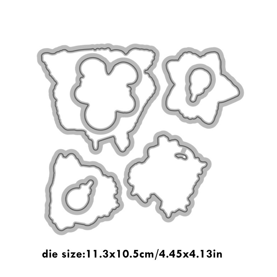 Gingerbread Man Winter House Metal Cutting Dies Clear Stamps Card ...