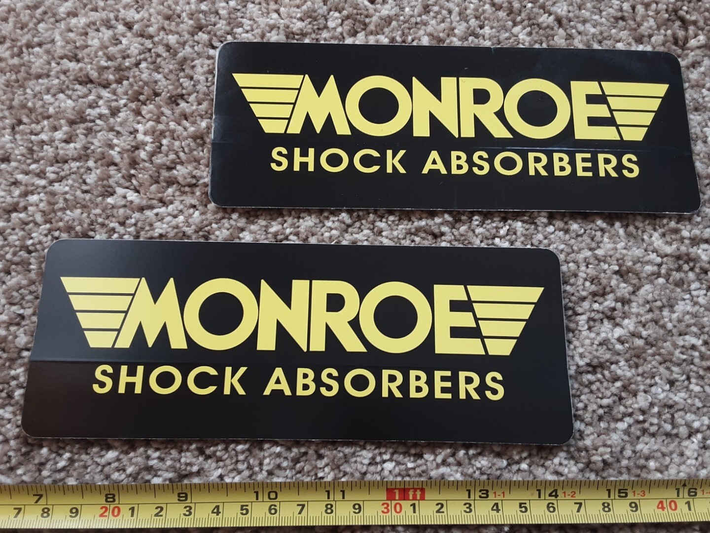 Lot of 2 Classic Monroe Shocks Struts Racing Decals Stickers NHRA ...