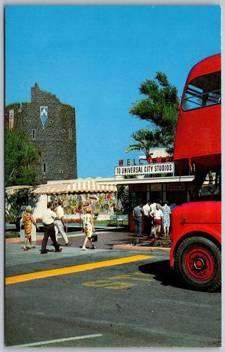 Universal City California 1968 Postcard Main Entrance To Universal City ...