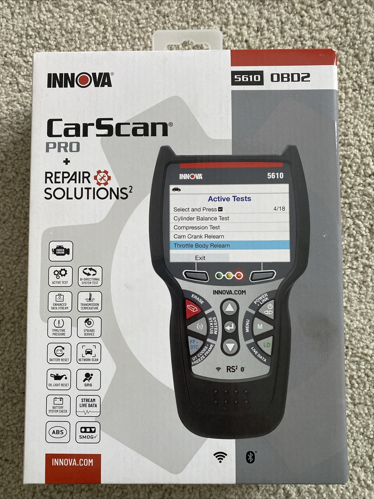 INNOVA 5610 OBD2 CarScan PRO + Repair Solutions 2 Scanner Tool ...