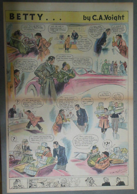 Betty Sunday by CA Voight from 1/24/1937 Very Large Full Size Page GGA ...