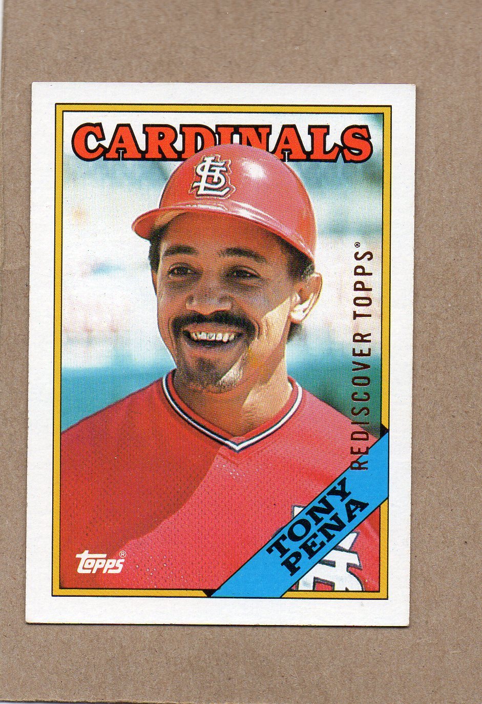 2017 topps rediscover buyback card 1988 410 tony pena cardinals bronze ...