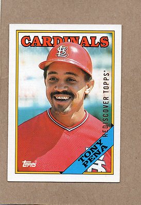 2017 topps rediscover buyback card 1988 410 tony pena cardinals bronze ...
