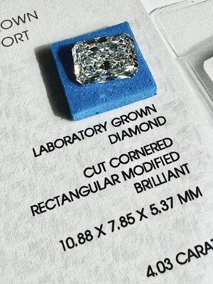 4.03 CTs IGI LAB GROWN DIAMOND LOOSE - VS1 CLARITY - E COLOR - RADIANT ...