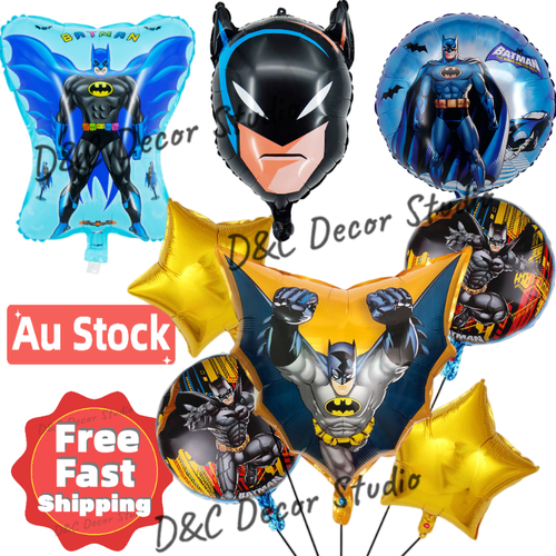 Batman Helium Foil Balloon Superhero Party Supplies Kids Boy Birthday Decoration | eBay Australia