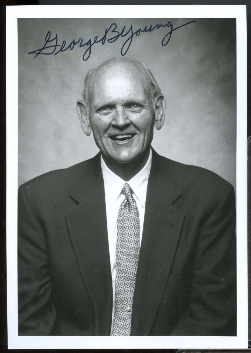 George B Young Autograph Signed Giants Glossy Photo Authentic 5x7 | eBay