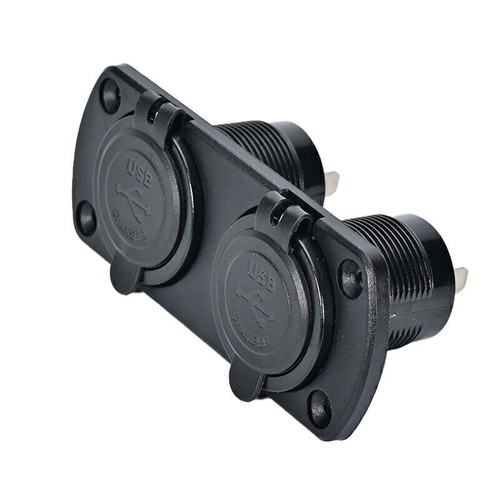 Dual USB 4 Ports Power Charger Socket Outlet Flush Mount 12V 24V ...