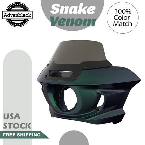Snake Venom ST Style Front Fairings For Harley Low Rider/S, Street Bob ...
