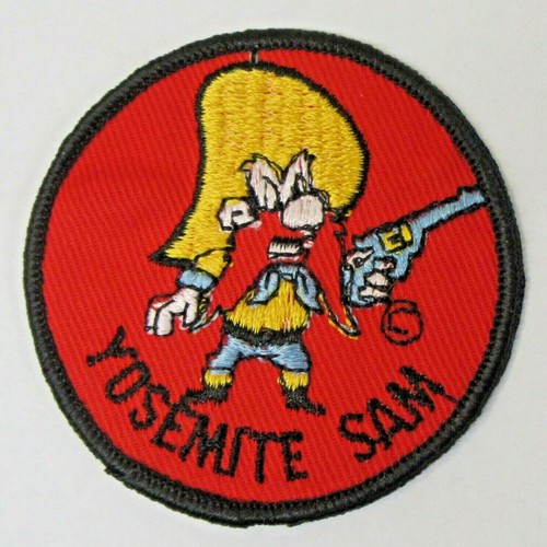 vintage YOSEMITE SAM w/name 3" diameter embroidered shirt jacket ...