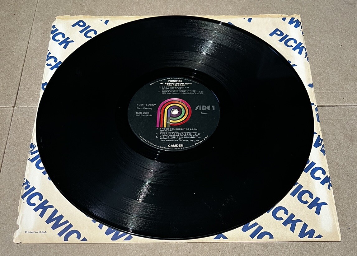 Elvis I Got Lucky Camden Pickwick CAS-2533 EX Complete Record Set Album ...