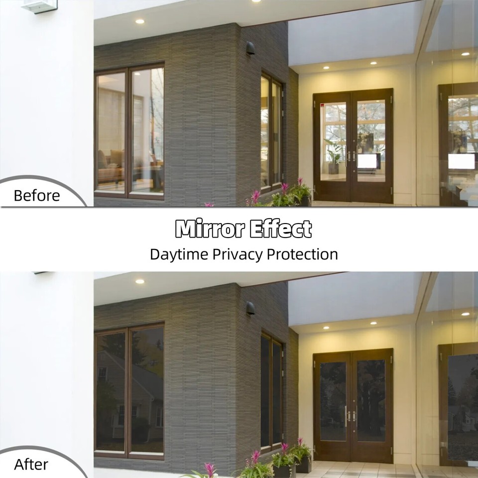 One Way Window Tint Mirror Film Sticker Reflect Uv Solar Insulate ...