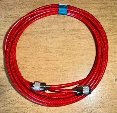 CB Radio Antenna Coax Cable RED mini 8 RG8X Low Loss Fitted PL259 32ft ...