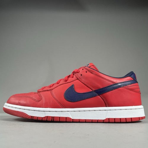 Nike ID Dunk Low Patriots Men’s Size 11.5 Red Blue Casual Sneakers ...