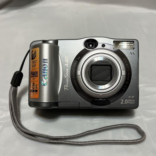 Canon Power Shot A40 compact digital camera with CF card AA battery ...