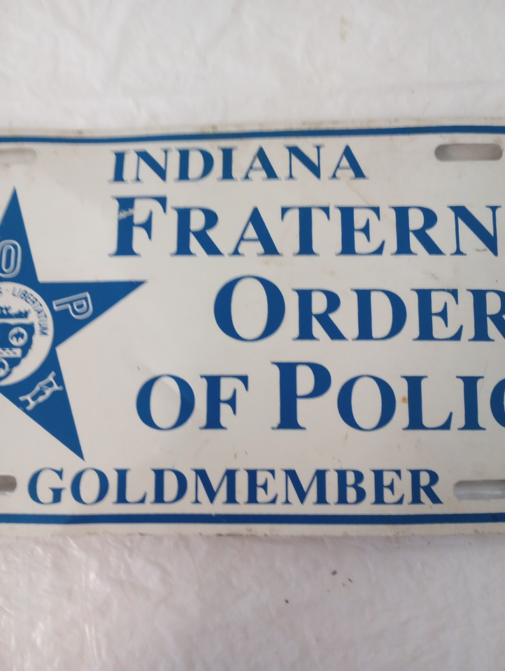Vintage Indiana Fraternal Order License Plate - 1993 Gold Member | eBay