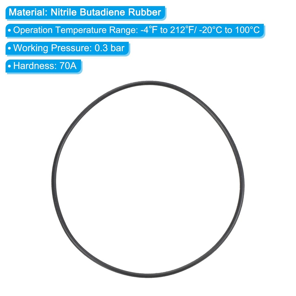 25pcs 40x38x1mm Nitrile Rubber O-Rings Metric Sealing Gaskets, Black | eBay