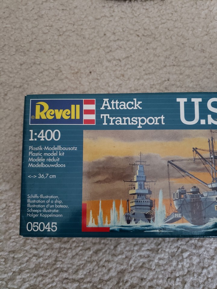Revell Model Kit 05045 Attack Transport U.S.S. Montrose 1:400 | eBay