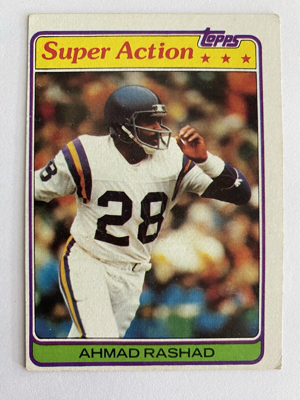 1981 Topps Football #457 Ahmad Rashad Super Action | eBay