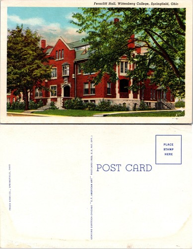 Ferncliff Hall Wittenberg College Springfield Ohio OH Postcard | eBay