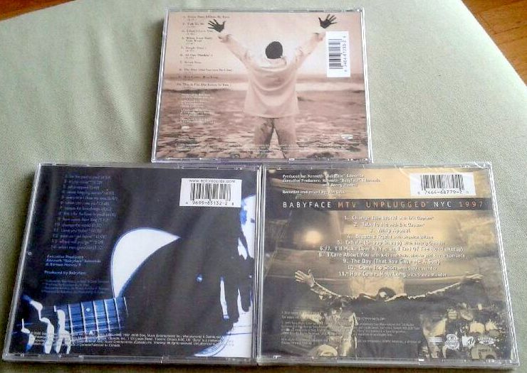 BABYFACE-3CD COLLECTION-THE DAY,MTV UNPLUGGED NYC 1997,A COLLECTION OF ...