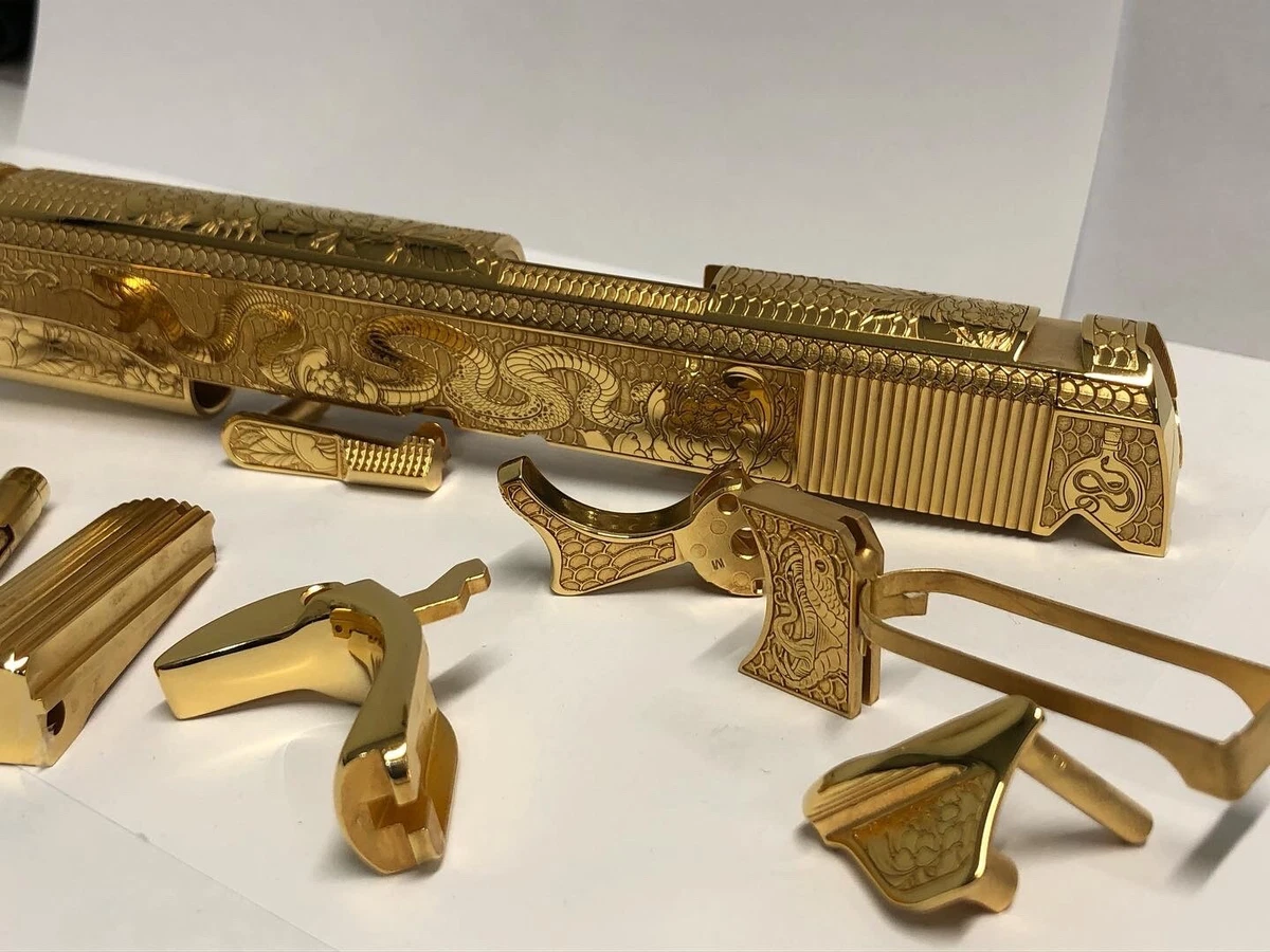 Gold Engraved Pistol