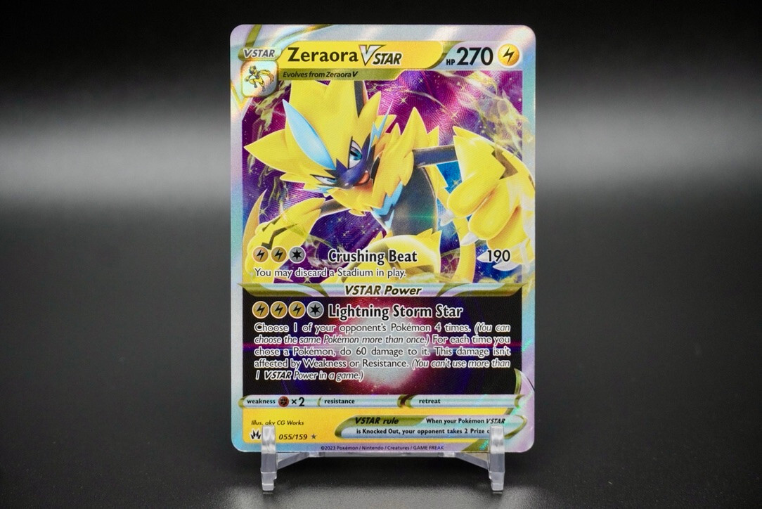 Zeraora VSTAR 055/159 Ultra Rare Holo Pokemon Crown Zenith NM M US ...