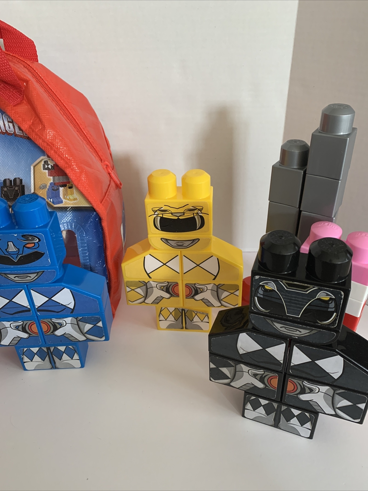 Mega Bloks First Builders Power Rangers Megazord Building Blocks Set ...