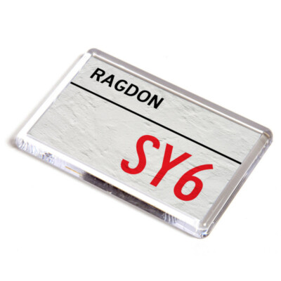 FRIDGE MAGNET - Ragdon SY6 - UK Postcode | eBay UK
