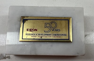Exxon 50 Years Marble Paperweight | eBay