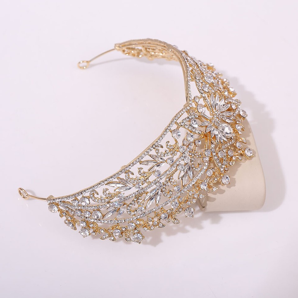 7cm Tall Crystal Butterfly Wedding Queen Princess Prom Tiara Crown For ...