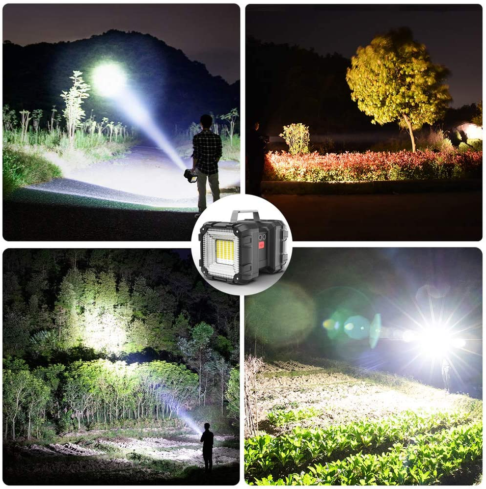 Rechargeable Flashlight LED Spotlight 20 Hour Long Standby Waterproof ...