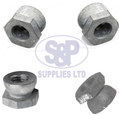 M10 GALVANISED SHEAR NUT SECURITY NUT TAMPER RESISTANT SNAP OFF ...