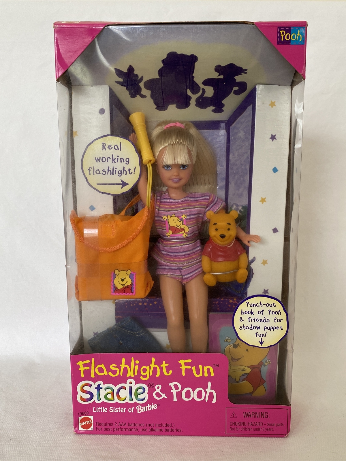 Barbie FLASHLIGHT FUN STACIE & POOH 1997 #19669 NRFB for sale online | eBay