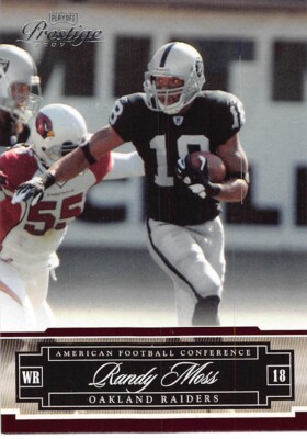 2007 Playoff Prestige Football Randy Moss #108 NM/MT OAKLAND RAIDERS | eBay