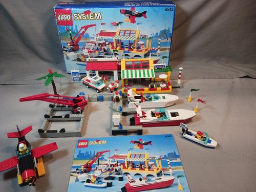 LEGO Town Harbor 6543 Sail N' Fly Marina - 100% Complete with ...