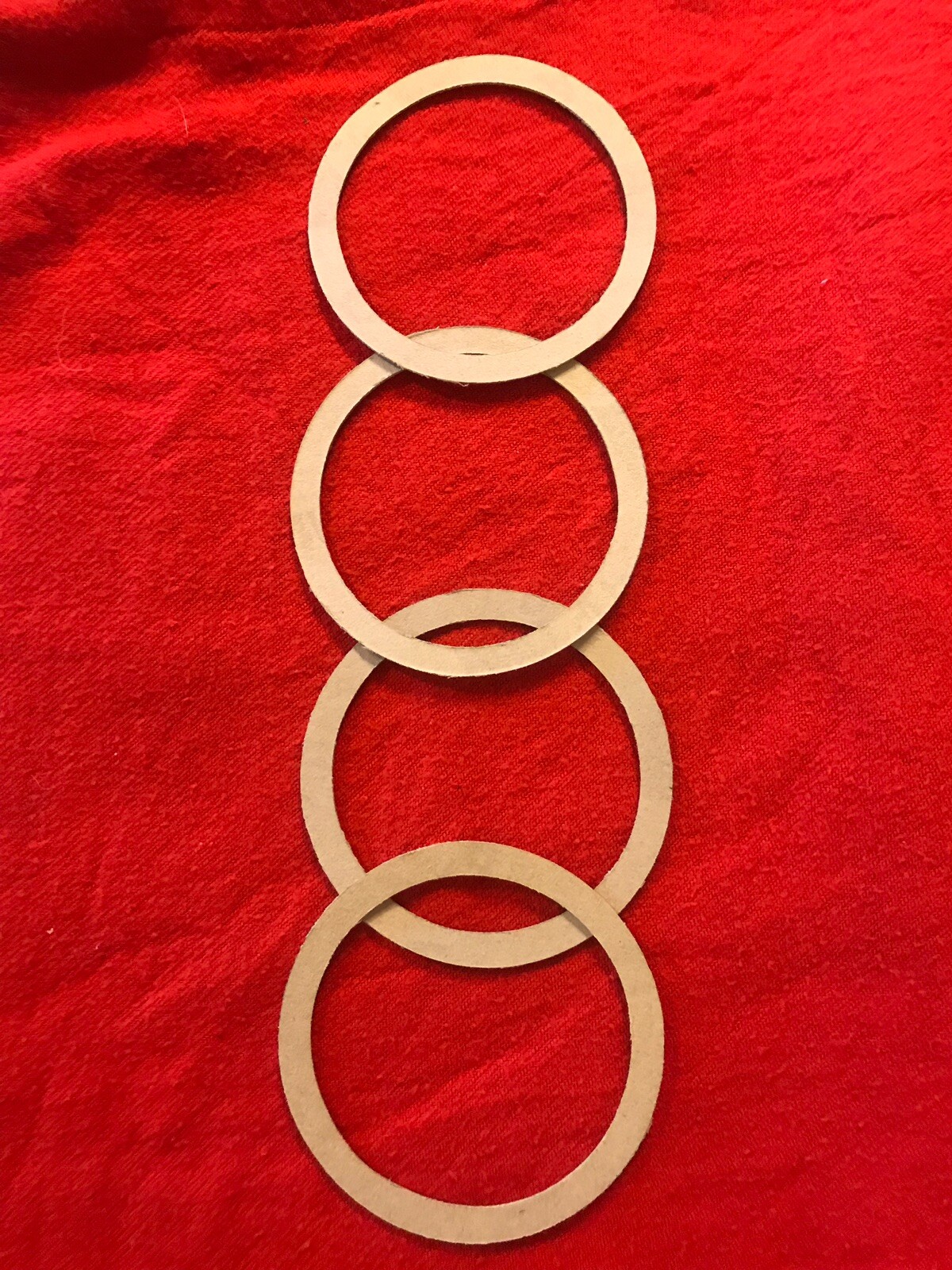 4 Reflector Gaskets G506 Chevy CCKW G508 Jeep MB GPW G503 Dodge M37 WC ...