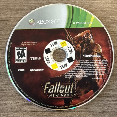 Fallout: New Vegas (Xbox 360, 2010) Platinum Hits Disc Only 47495117820 ...