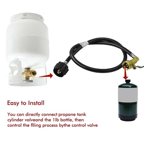 New Updated QCC1 Type Propane Refill Adapter Hose for Filling 1lb ...